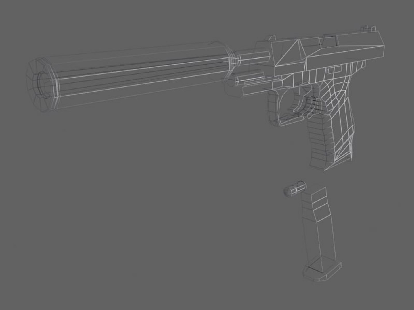 3ds Max Walther P99 - Pistol