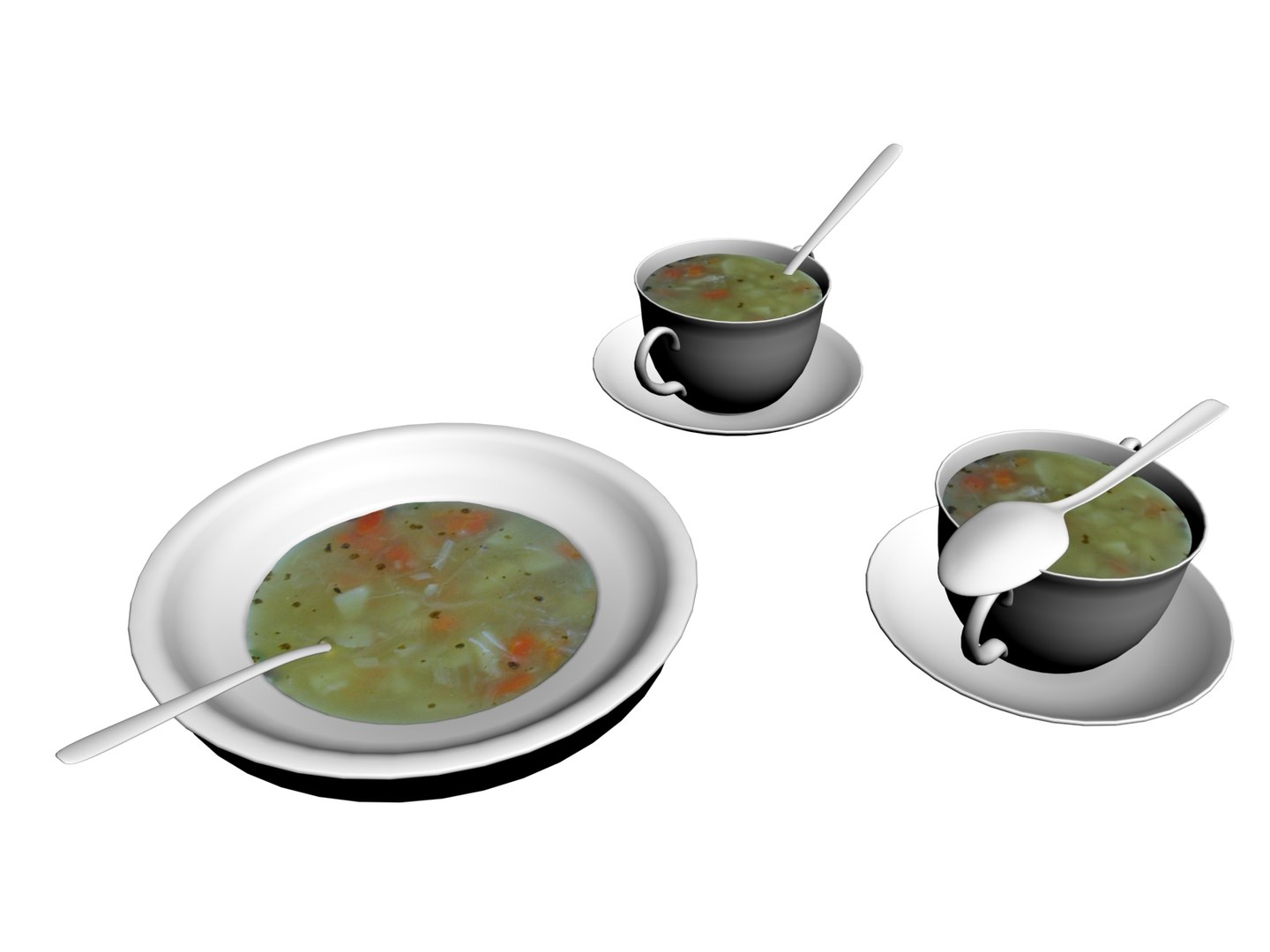 Vegetable Soup 3D Model - TurboSquid 1449073