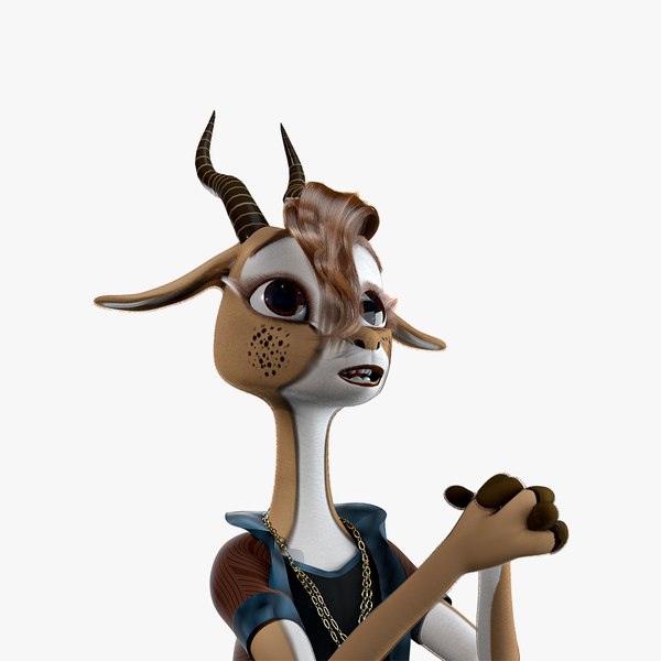 3D 3D Cartoon Deer Rigged model - TurboSquid 2006544