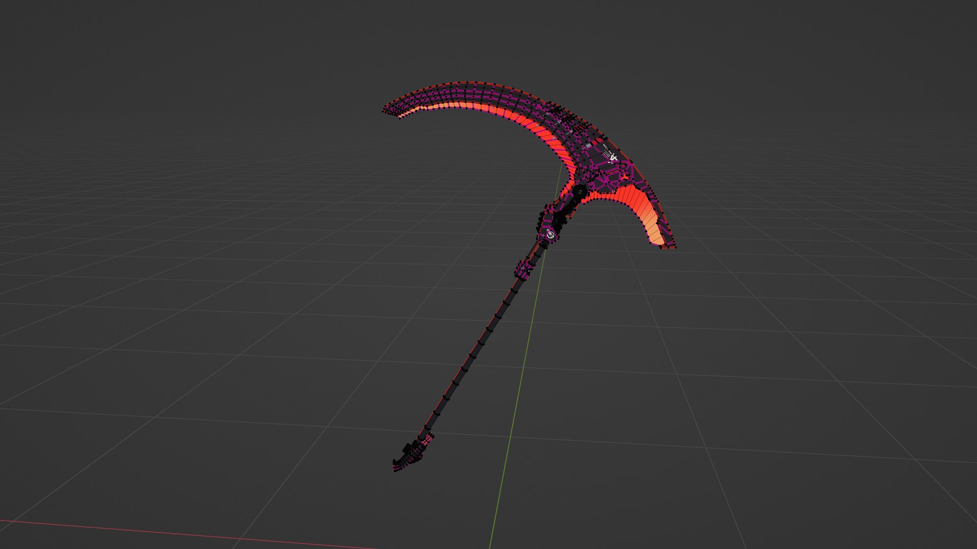 3D King Scythe Of The Crow Tower Of Fantasy Model - TurboSquid 1948968