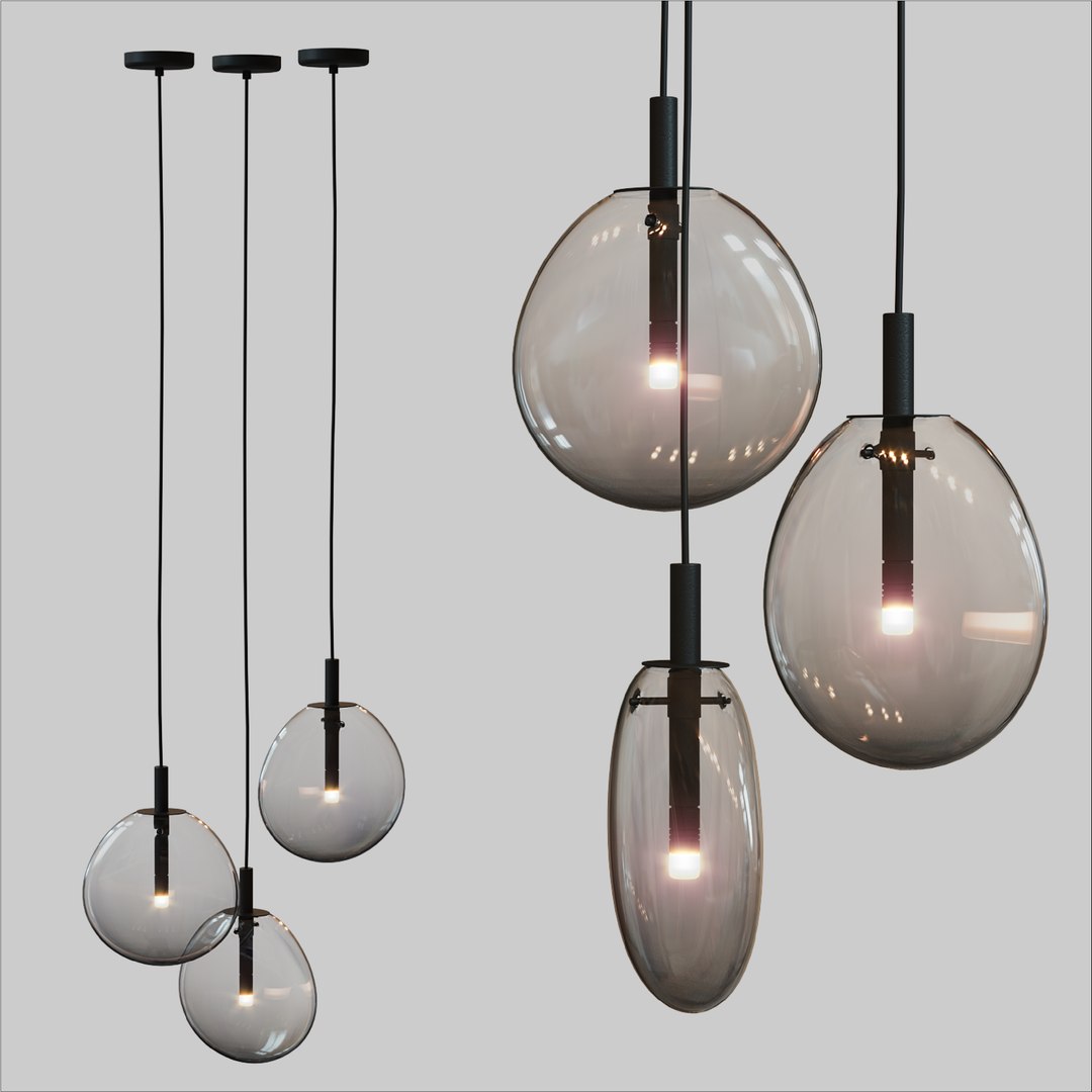 3D Cantina Medium Led Pendant Model - TurboSquid 1610387