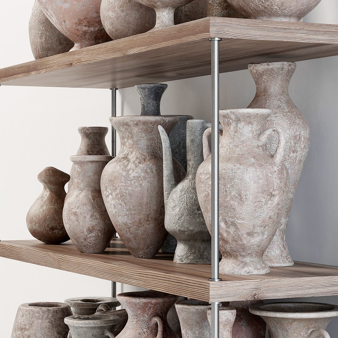 3D Dishes Clay Rack N2 - TurboSquid 1880461