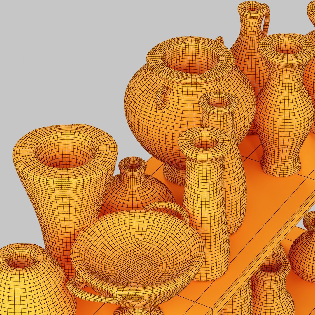 3D Dishes Clay Rack N2 - TurboSquid 1880461