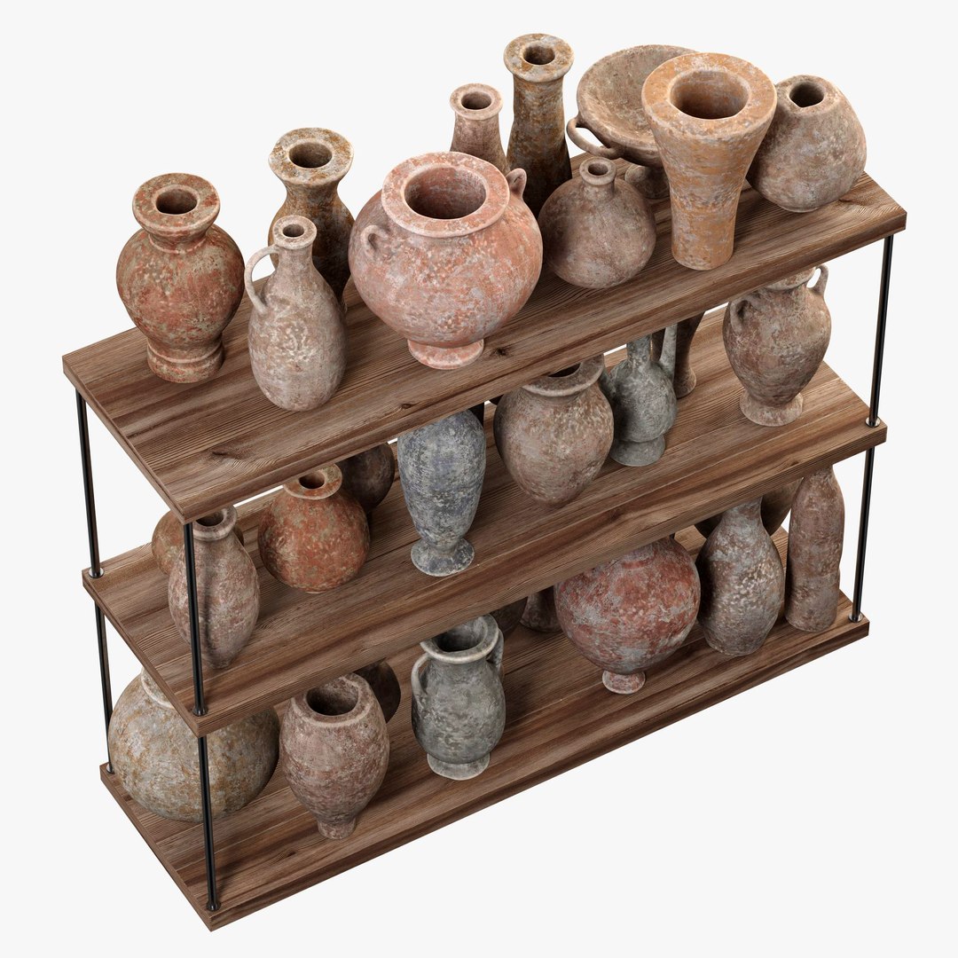 3D Dishes Clay Rack N2 - TurboSquid 1880461