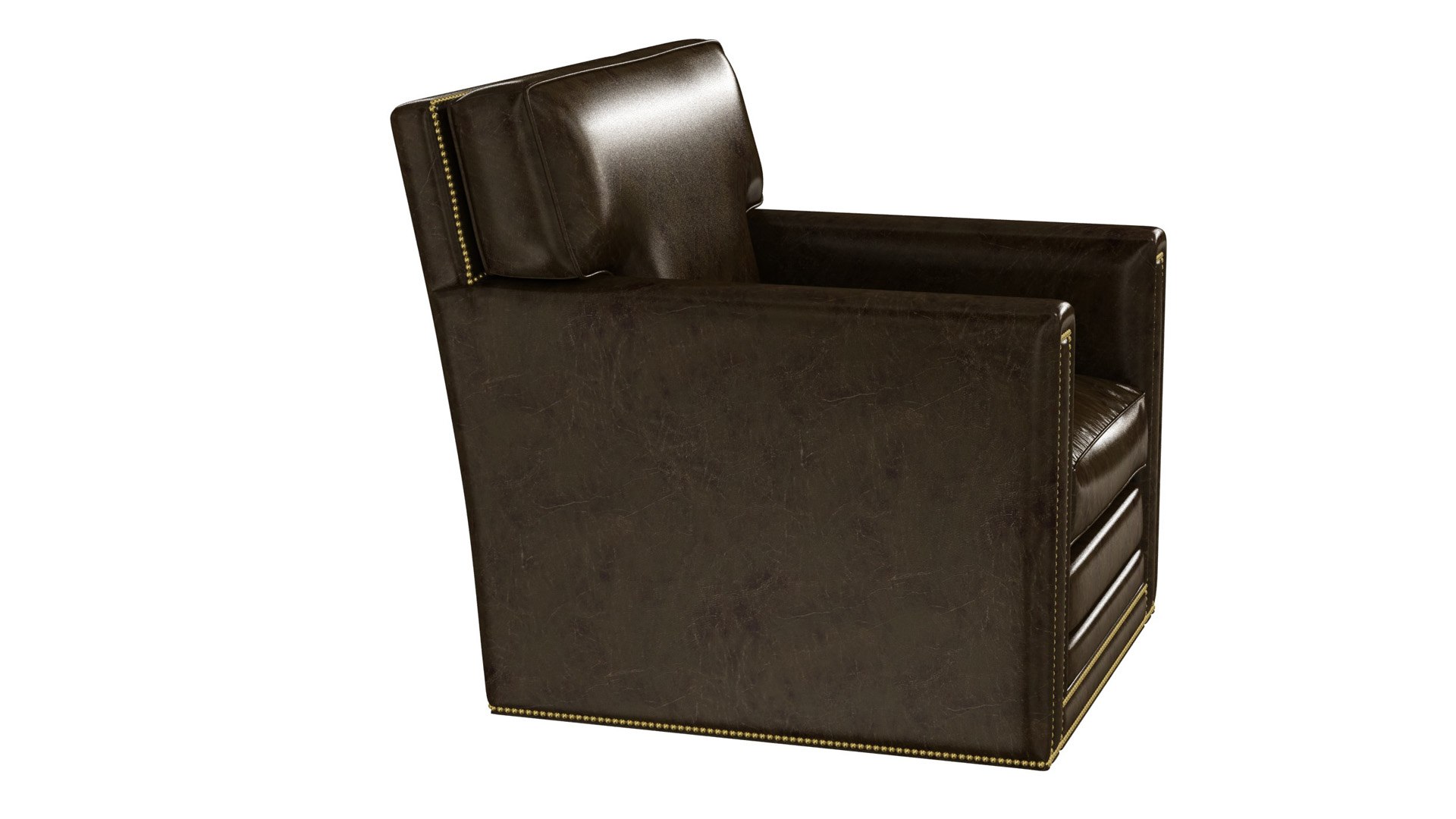 A Rudin 715 Lounge Club Leather Chair 3D Model - TurboSquid 1976767