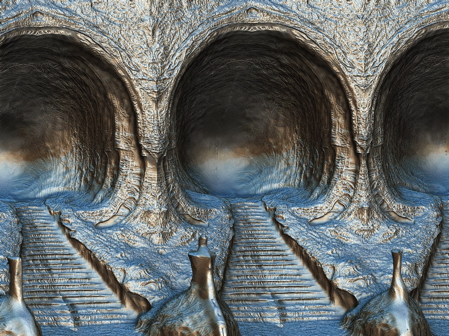 Alien Mine Tunnels 3D Model - TurboSquid 2094058