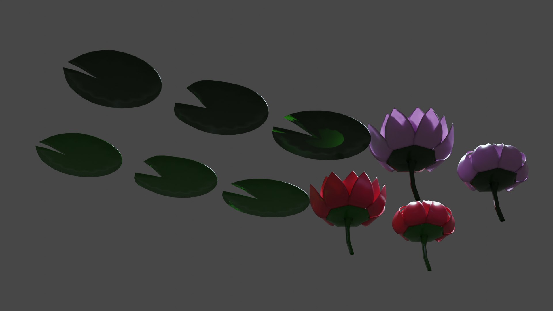 3D Model Lily Pad Collection - TurboSquid 1853143