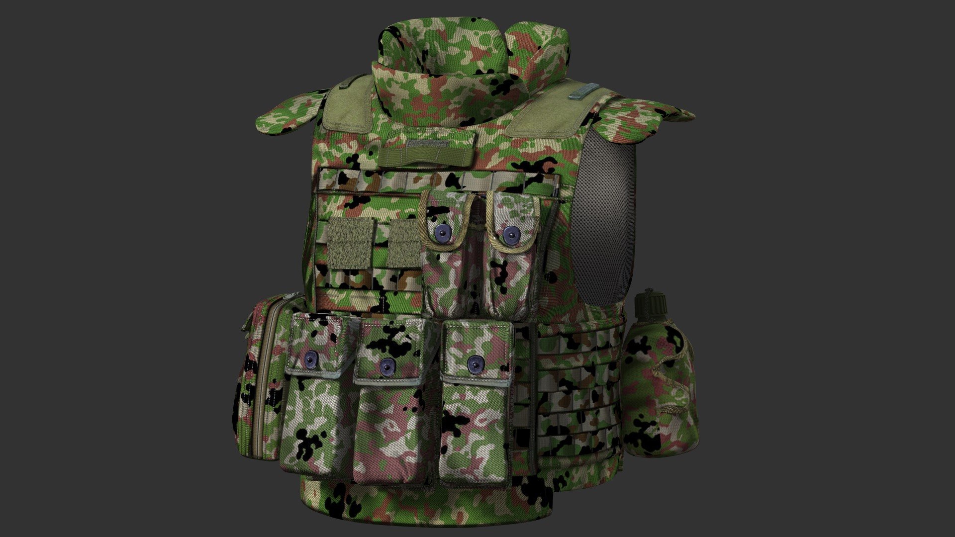 3D Model JGSDF Body Armor Vest Type3 - TurboSquid 1899080