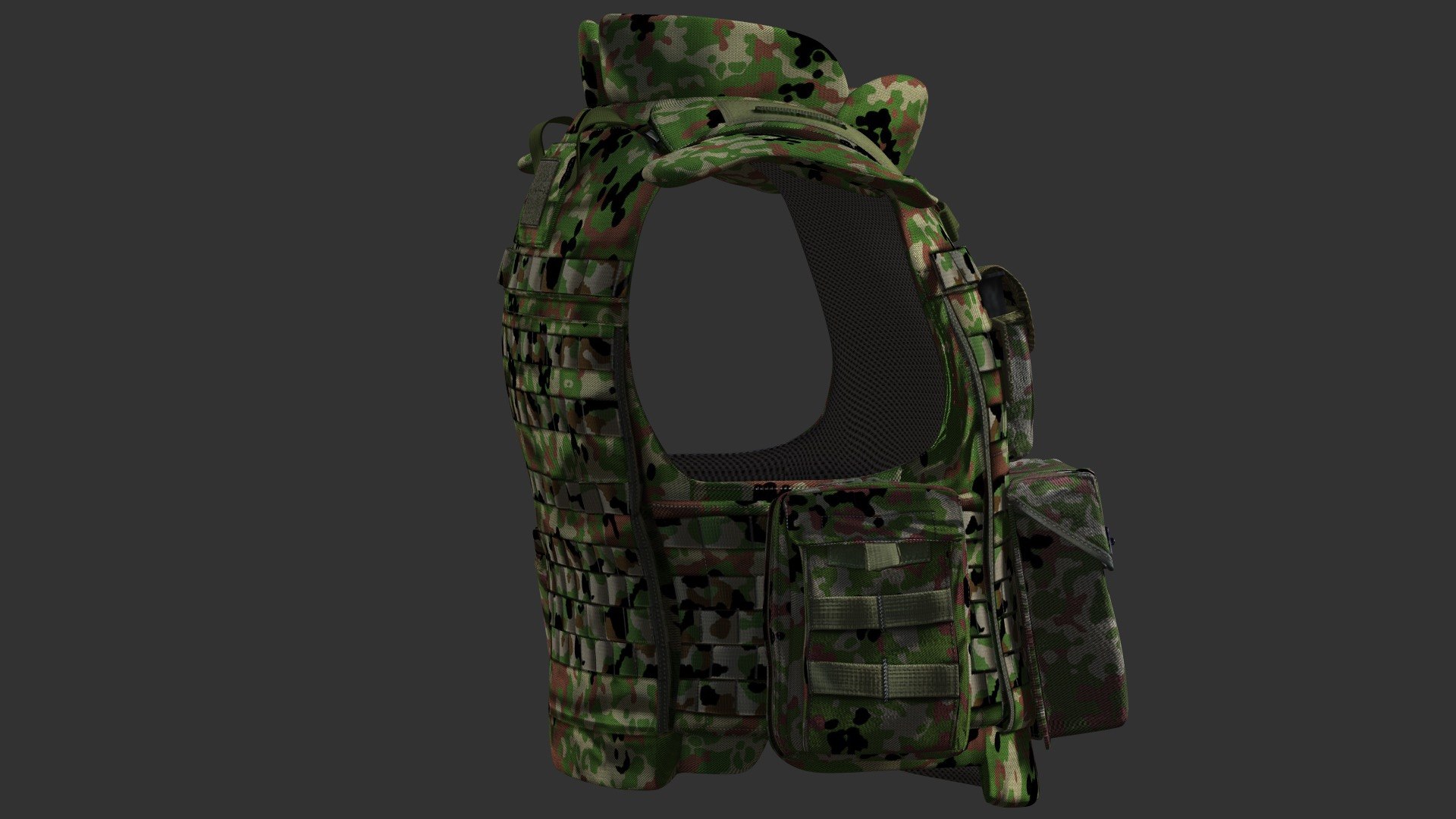 3D Model JGSDF Body Armor Vest Type3 - TurboSquid 1899080