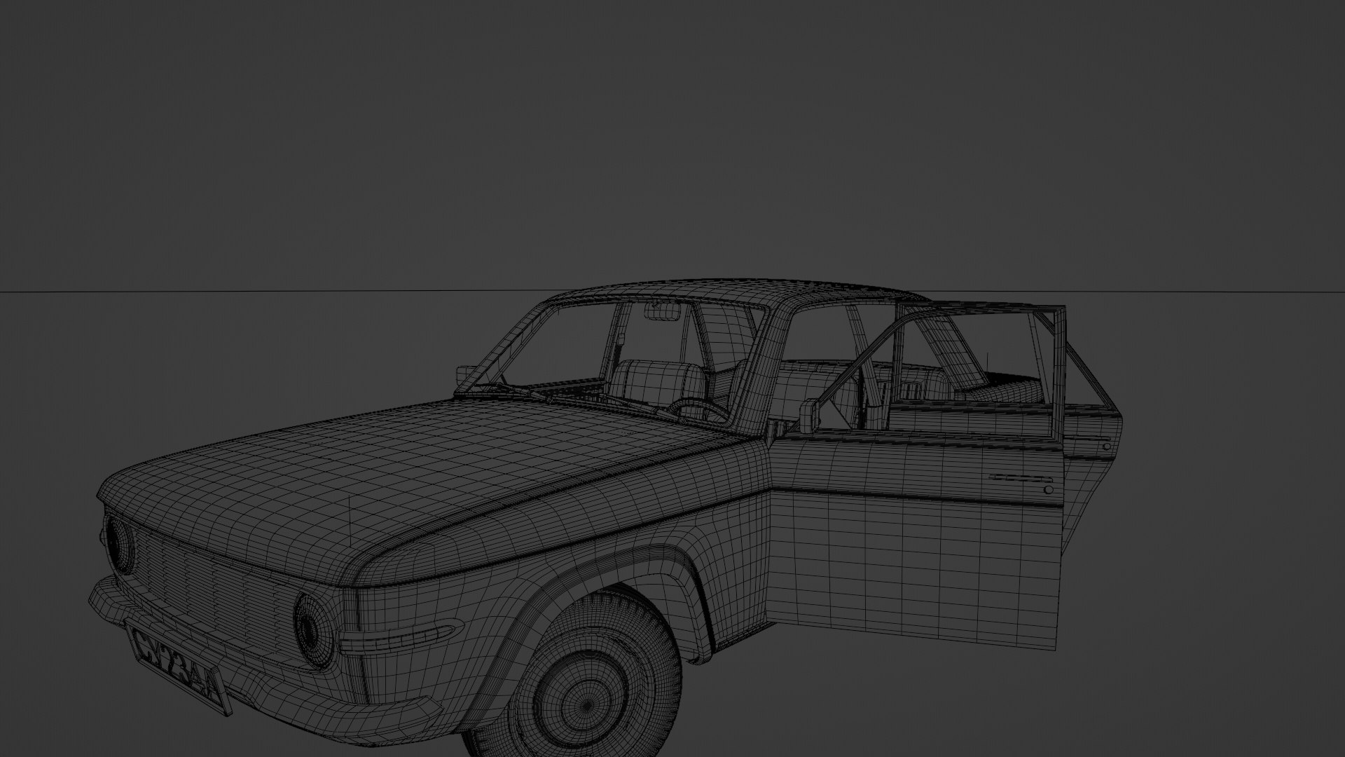 3D Model Generic 70s Soviet Sedan - TurboSquid 2141240