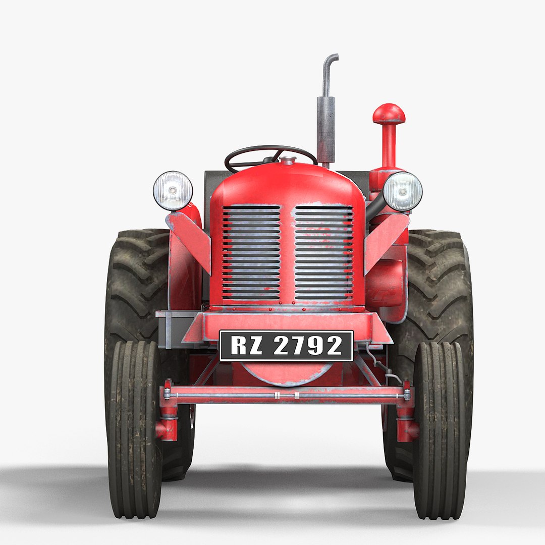 3D Vintage Tractor David Brown Model - TurboSquid 1166839
