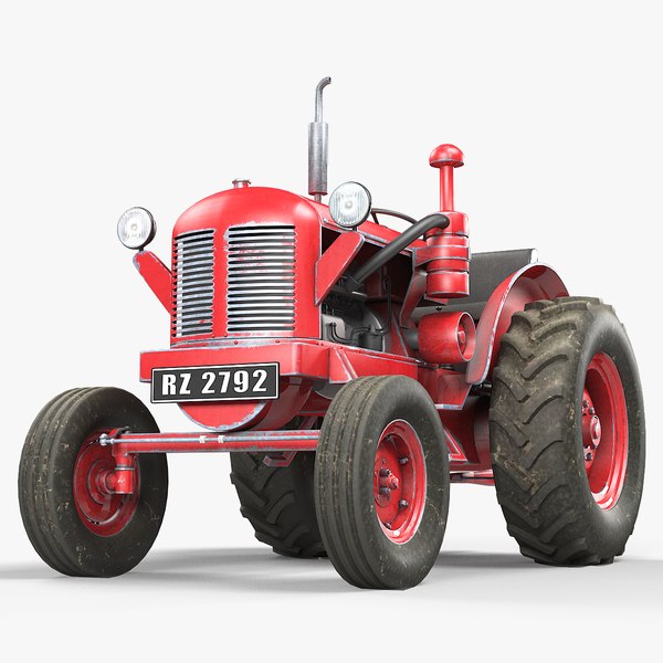 3D vintage tractor david brown model - TurboSquid 1166839