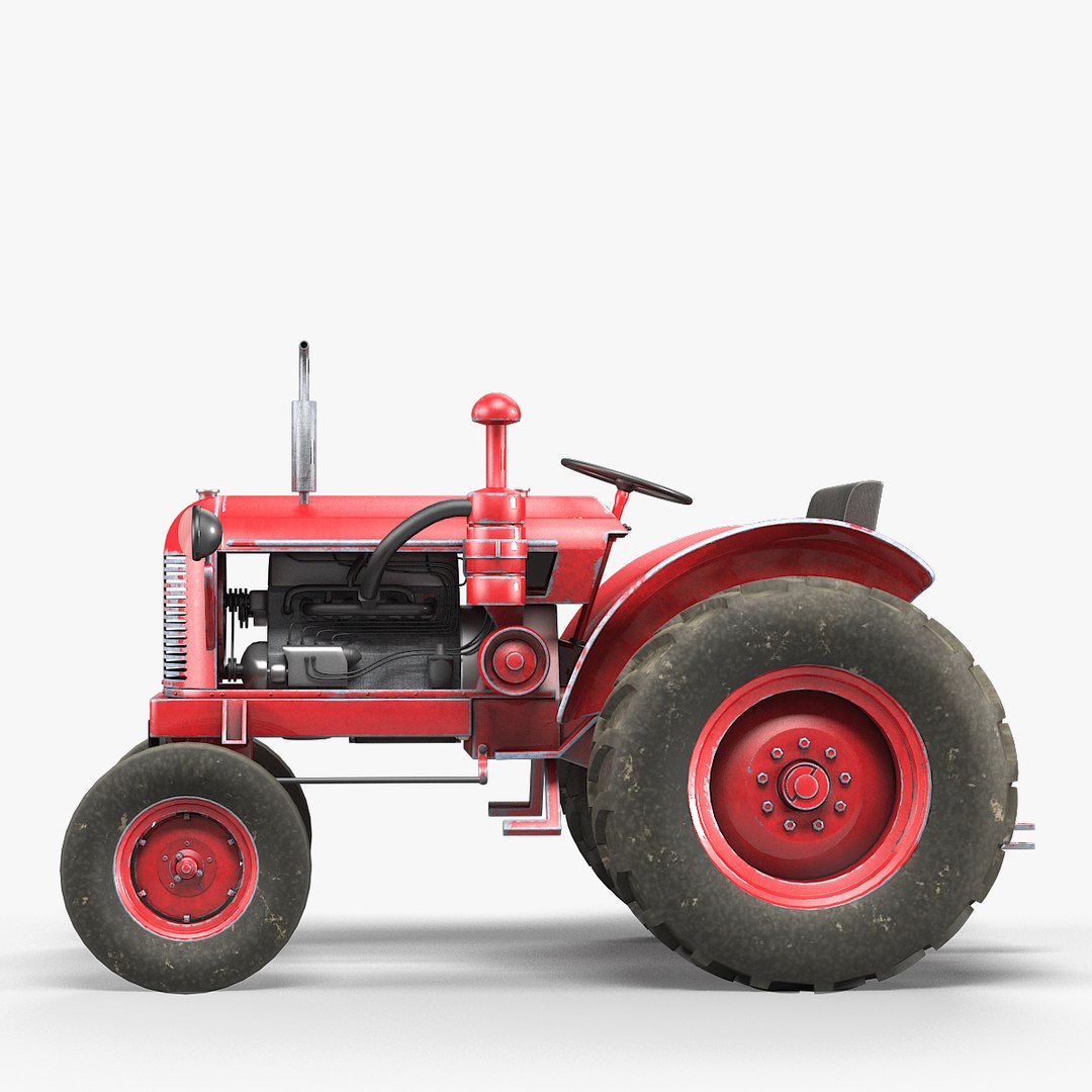 3D Vintage Tractor David Brown Model - TurboSquid 1166839