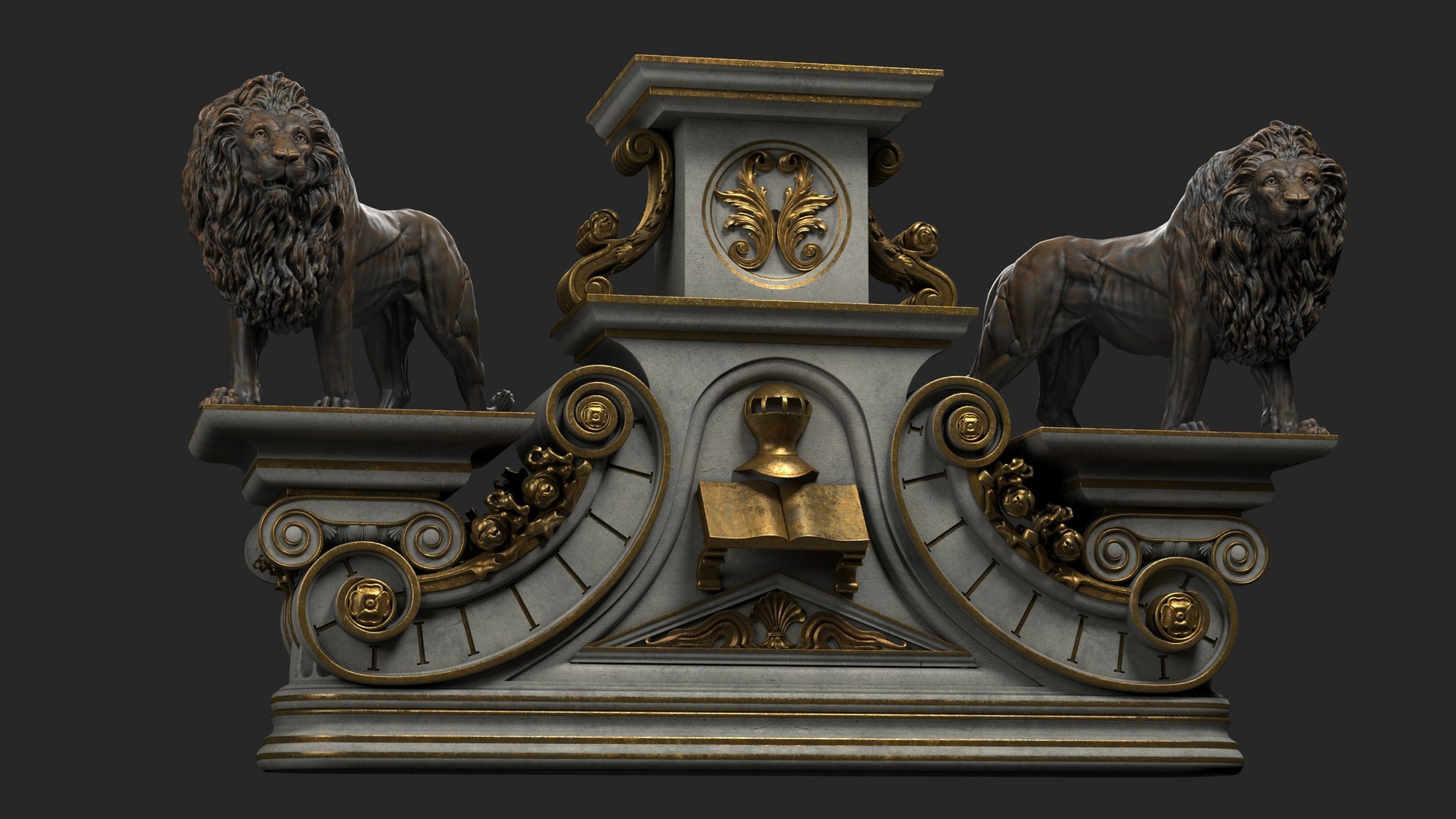 Statue Base 3d Model
