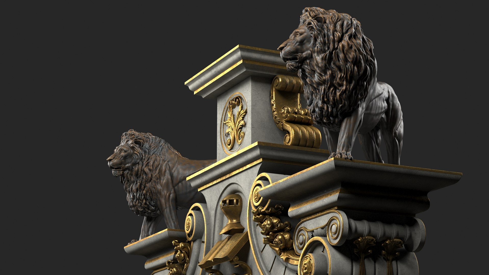 Statue Base 3d Model
