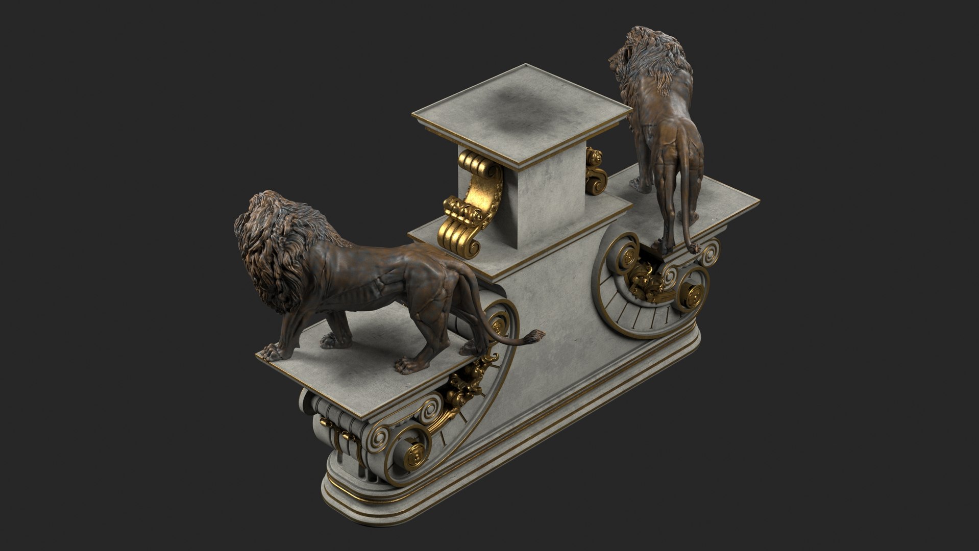 Statue Base 3d Model