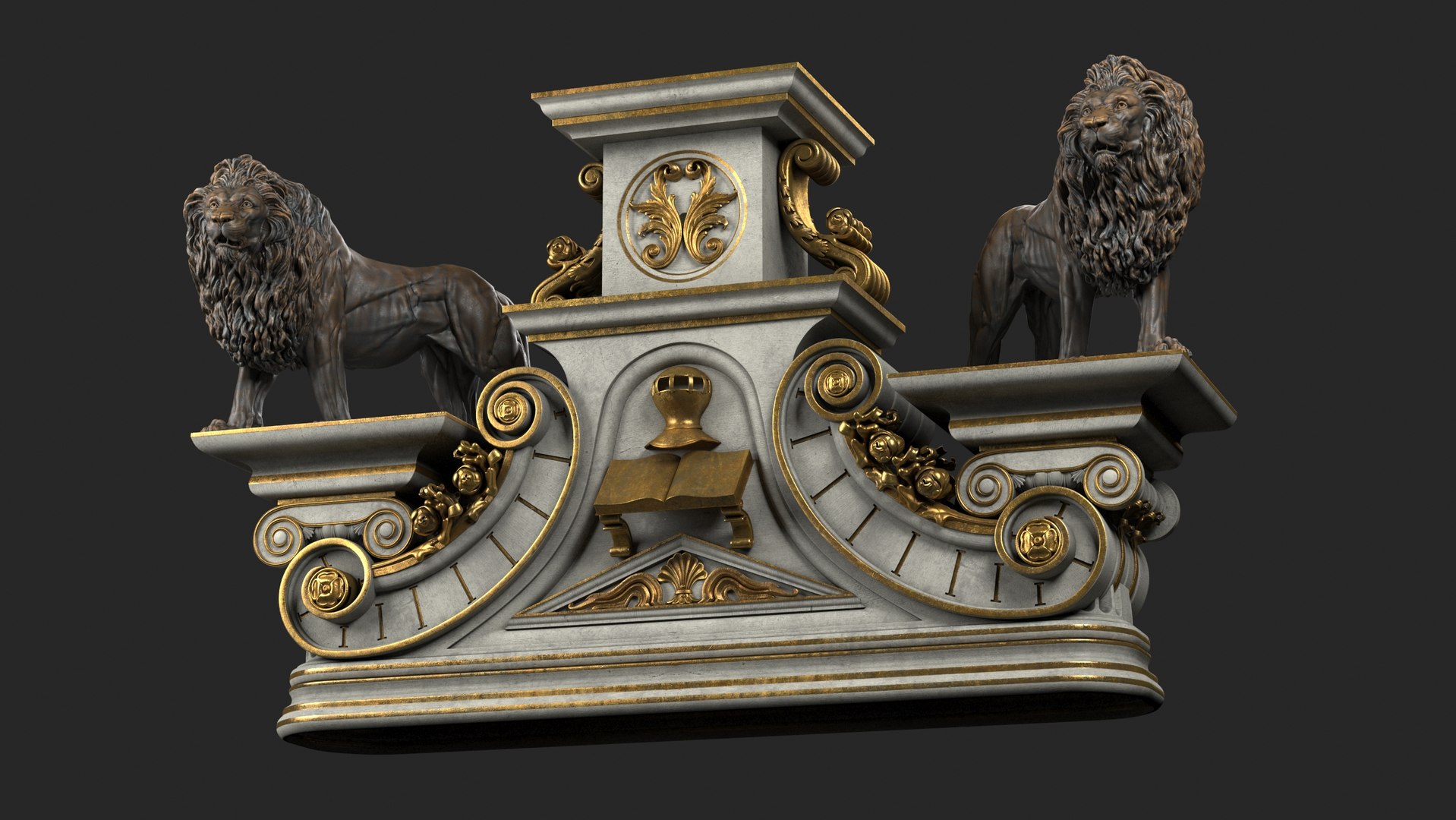Statue Base 3d Model