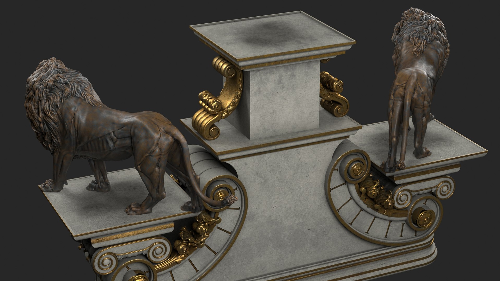 Statue Base 3d Model