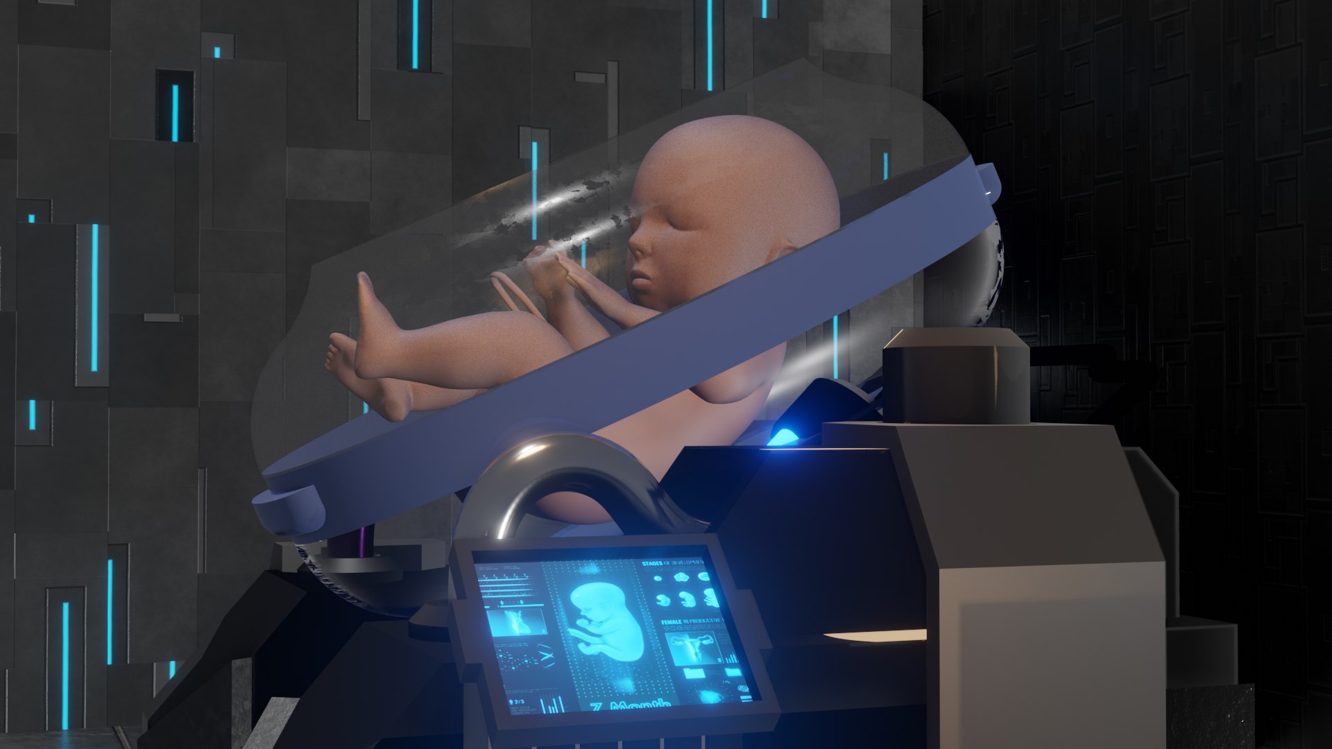 ECTOLIFE ARTIFICIAL WOMB 3D Model - TurboSquid 2006924