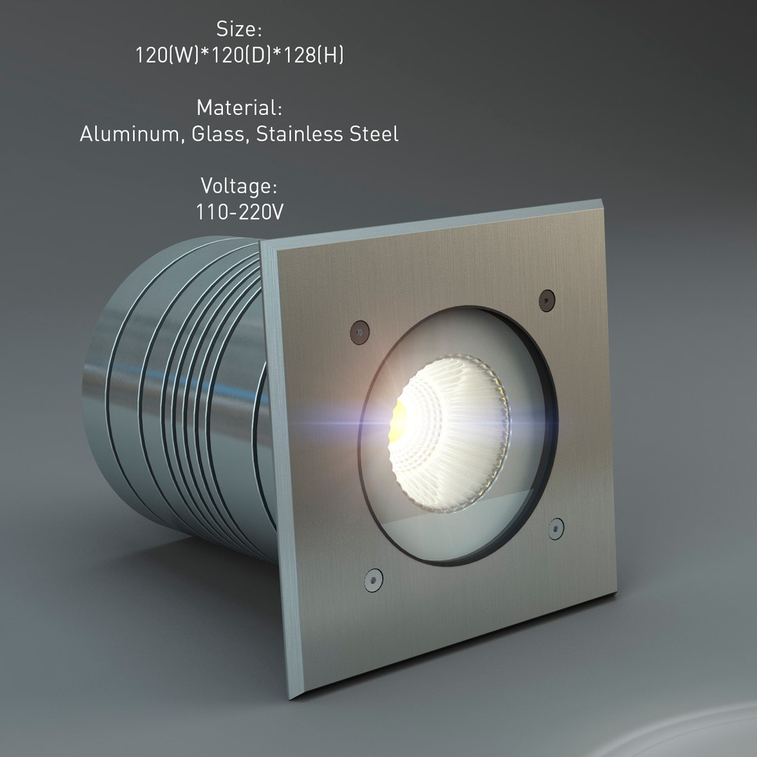 Ground Lighting Ucome 3d Model