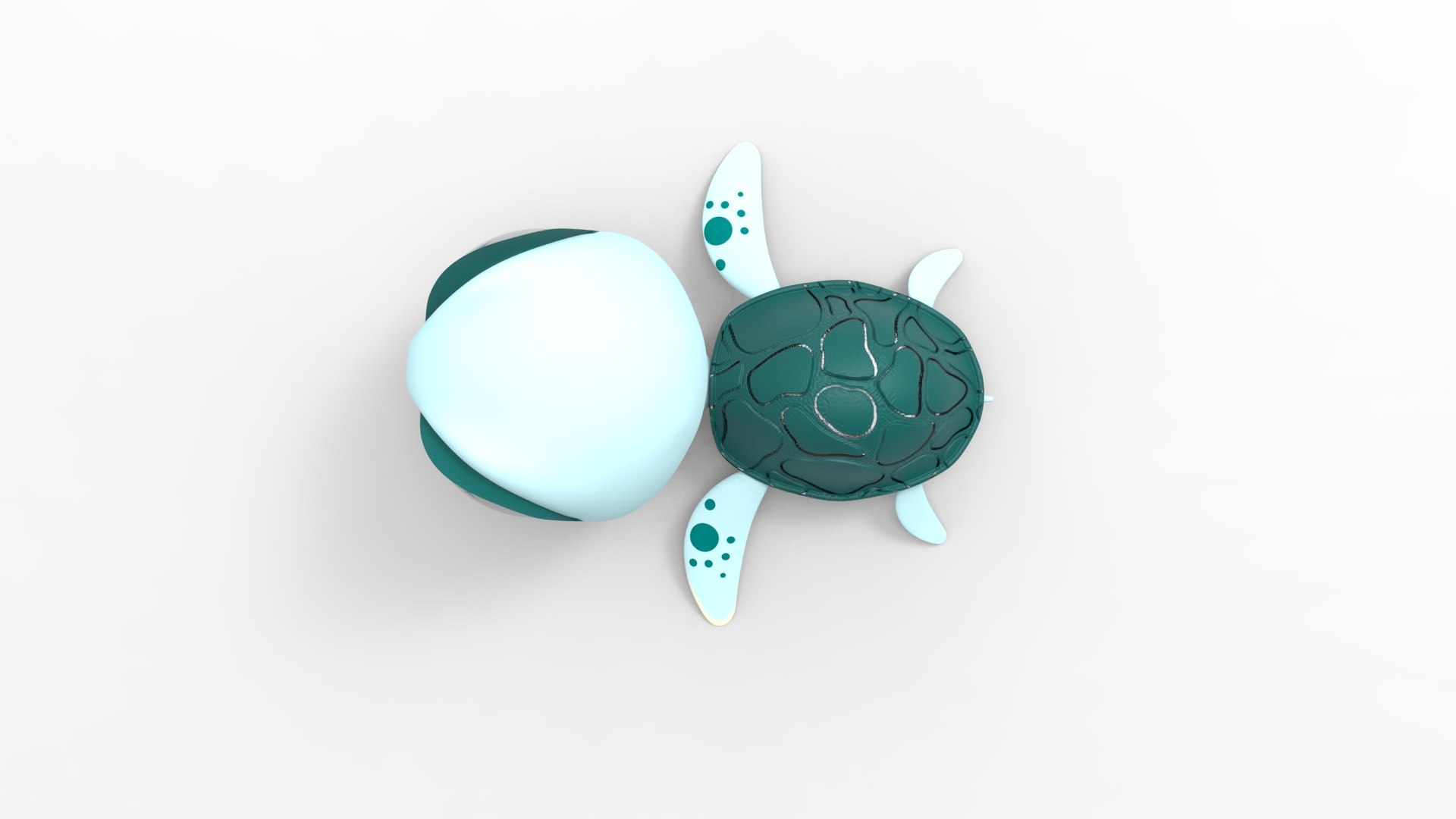 3D Turtle Cartoon Model - TurboSquid 2145844