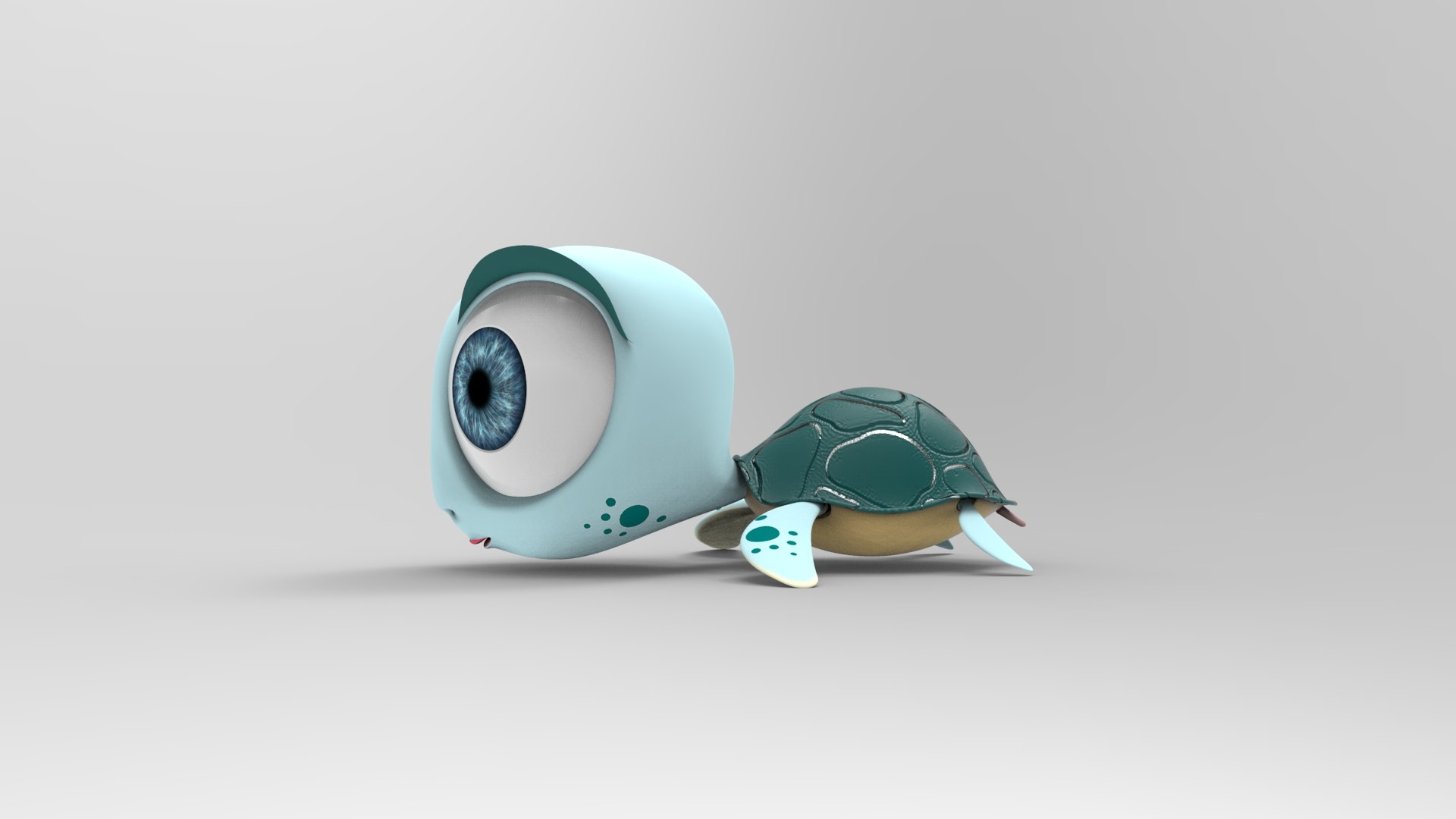 3D Turtle Cartoon Model - TurboSquid 2145844