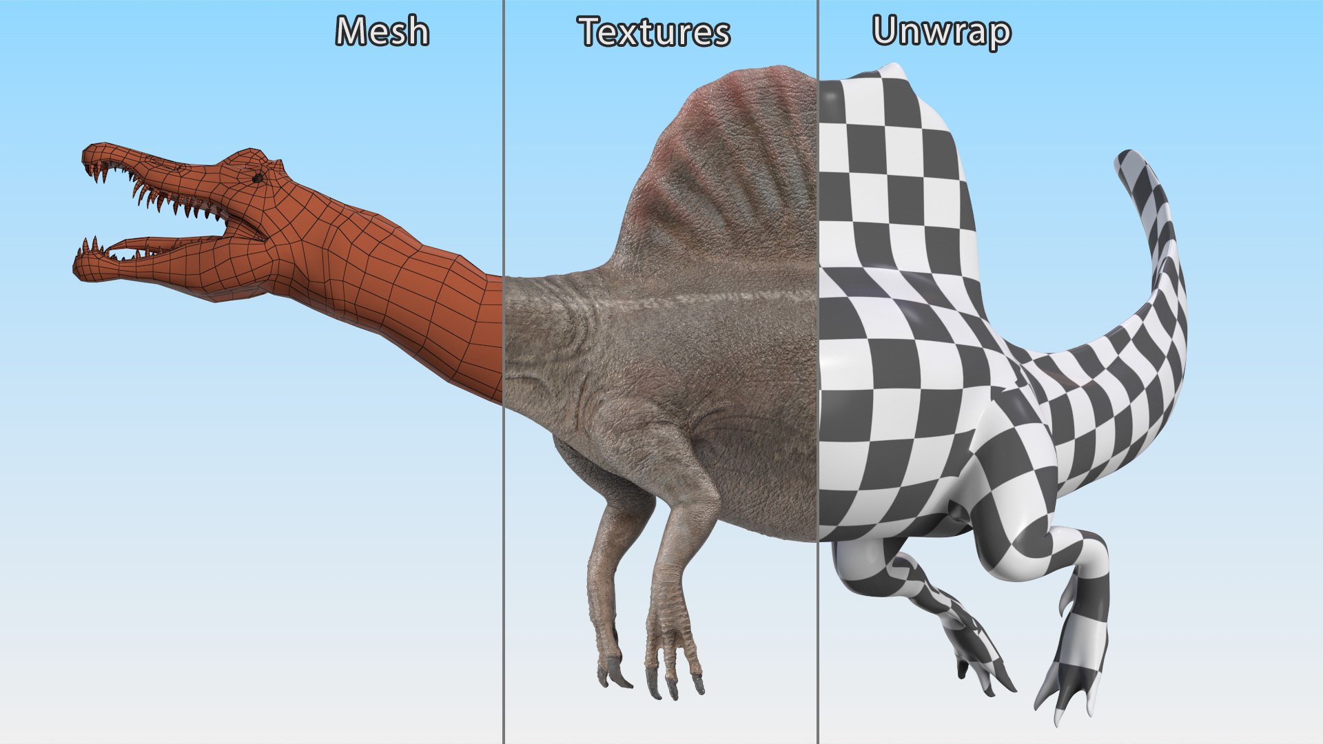 3D Spinosaurus Swimming Pose - TurboSquid 2264771
