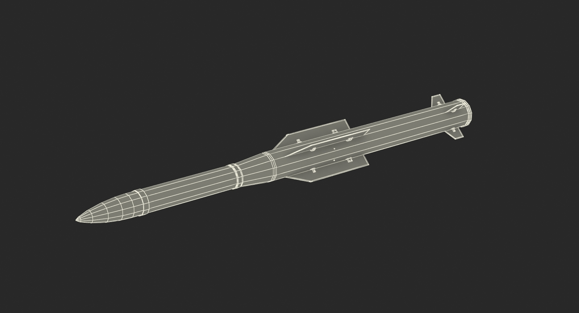 9m317 Surface Air Missile 3D Model - TurboSquid 1300239