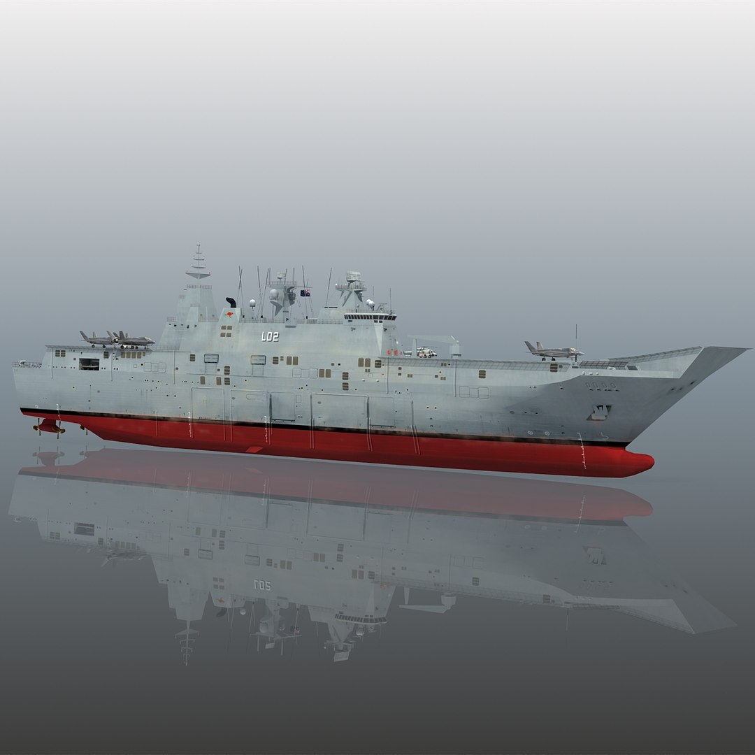 Hmas Canberra Lhd 2 3d Max
