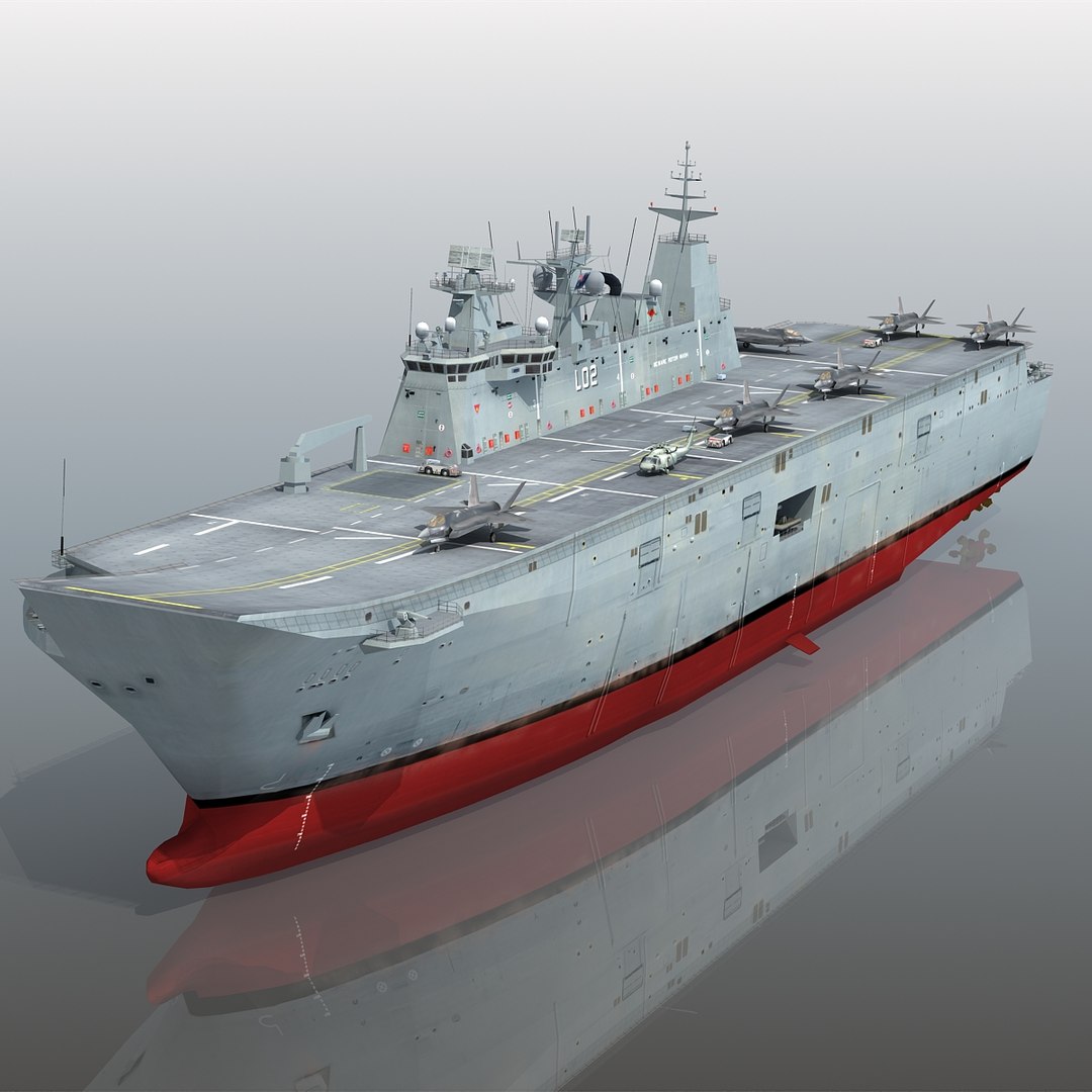 Hmas Canberra Lhd 2 3d Max