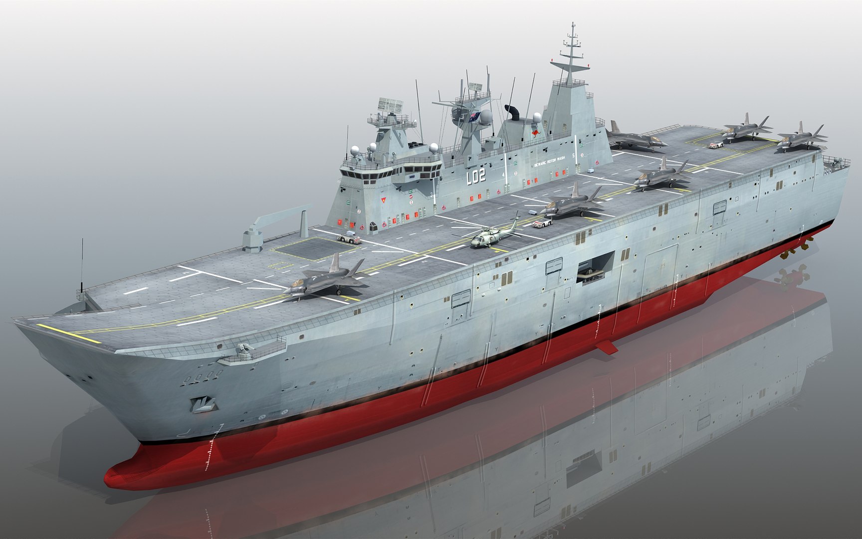 Hmas Canberra Lhd 2 3d Max