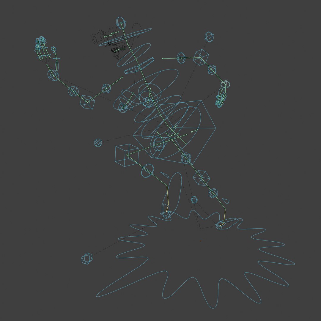 Free humanoid blender rig model - TurboSquid 1438227