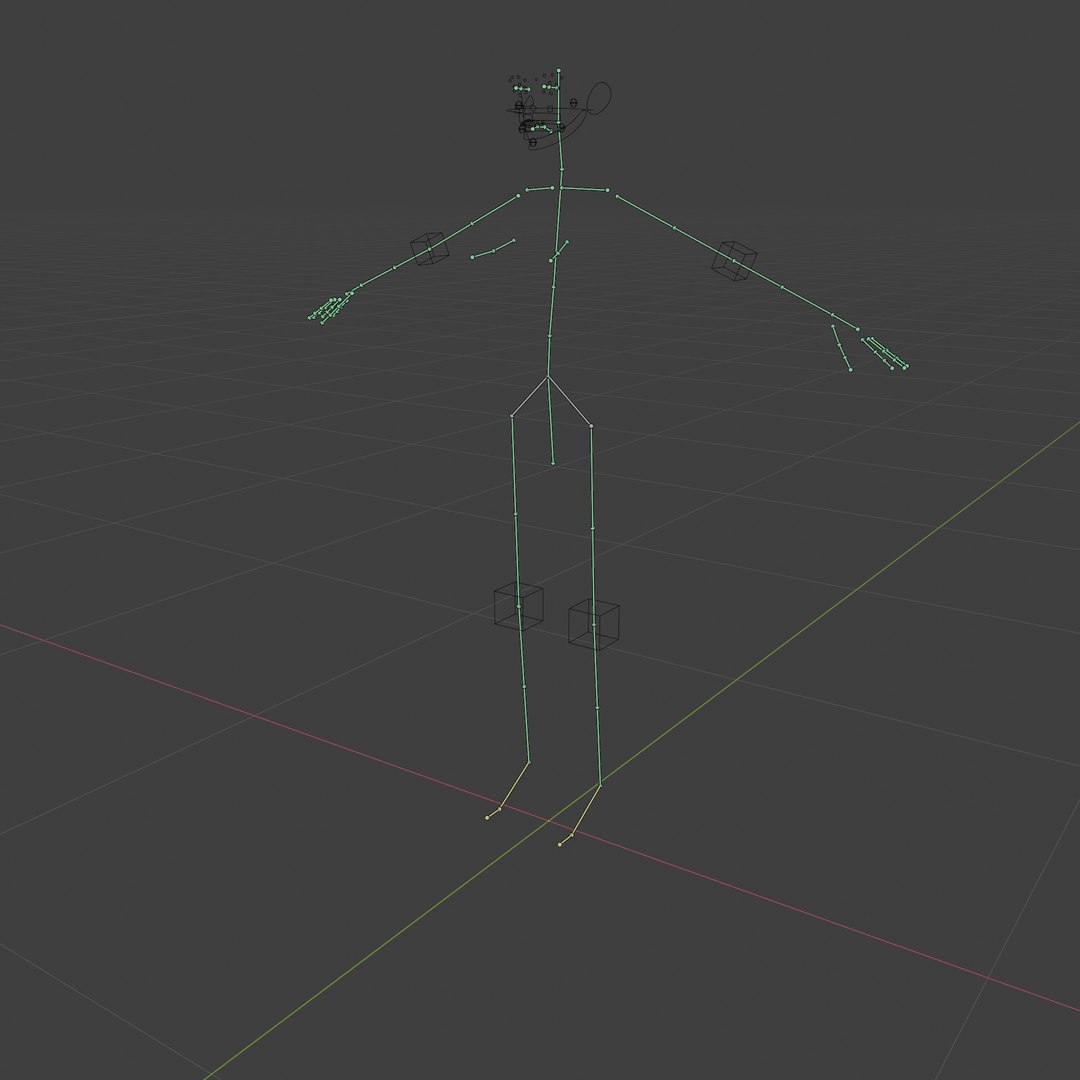 Free Humanoid Blender Rig Model - TurboSquid 1438227