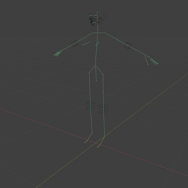 Free humanoid blender rig model - TurboSquid 1438227