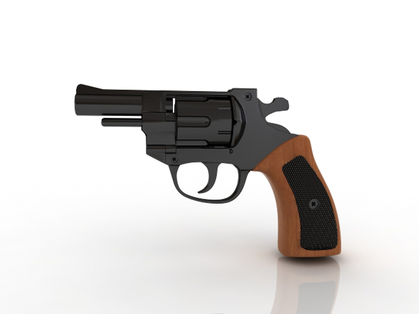 Revolver pistol handgun 3D model - TurboSquid 1329815