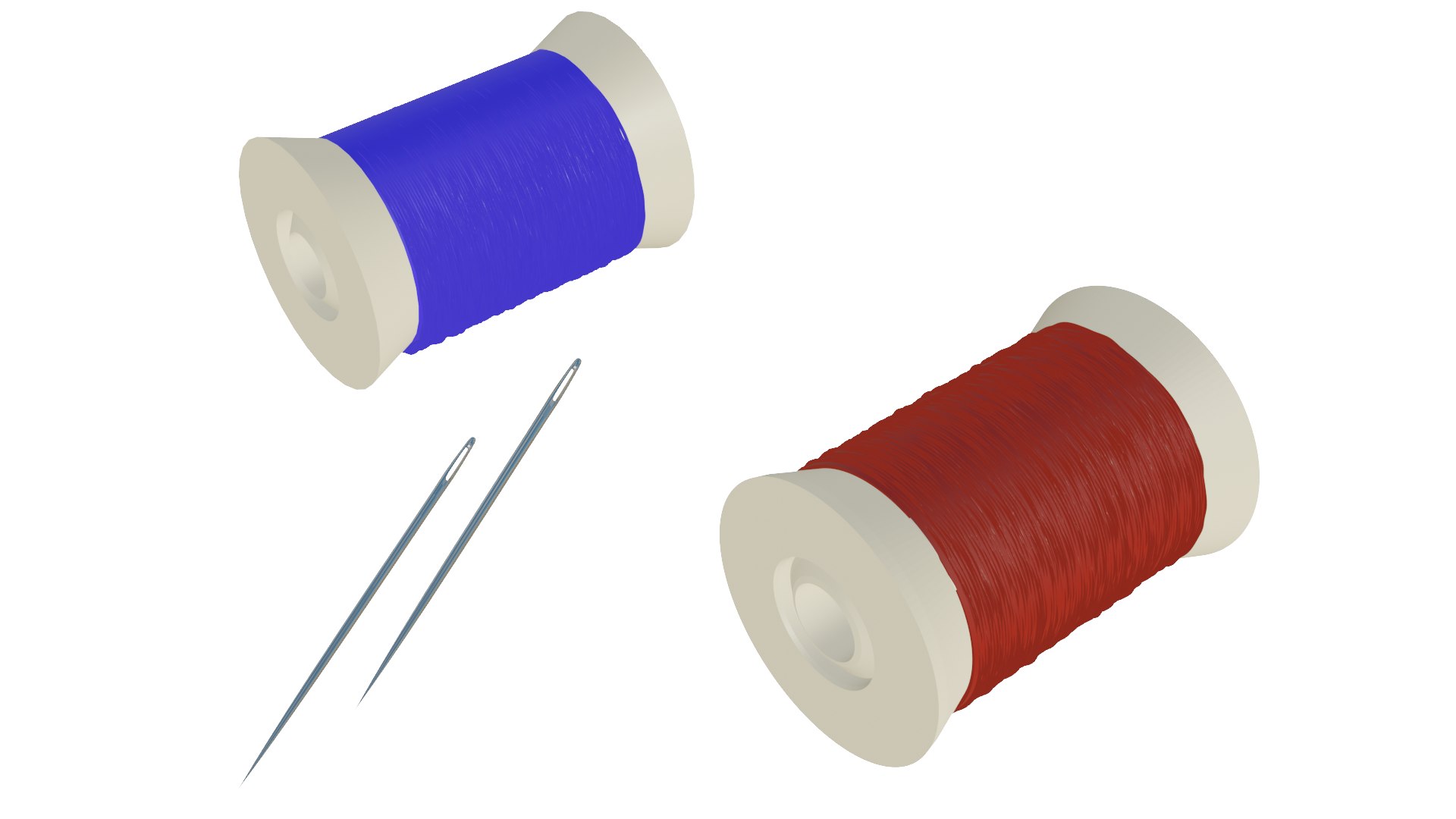 3D Thread And Needle - TurboSquid 1891827