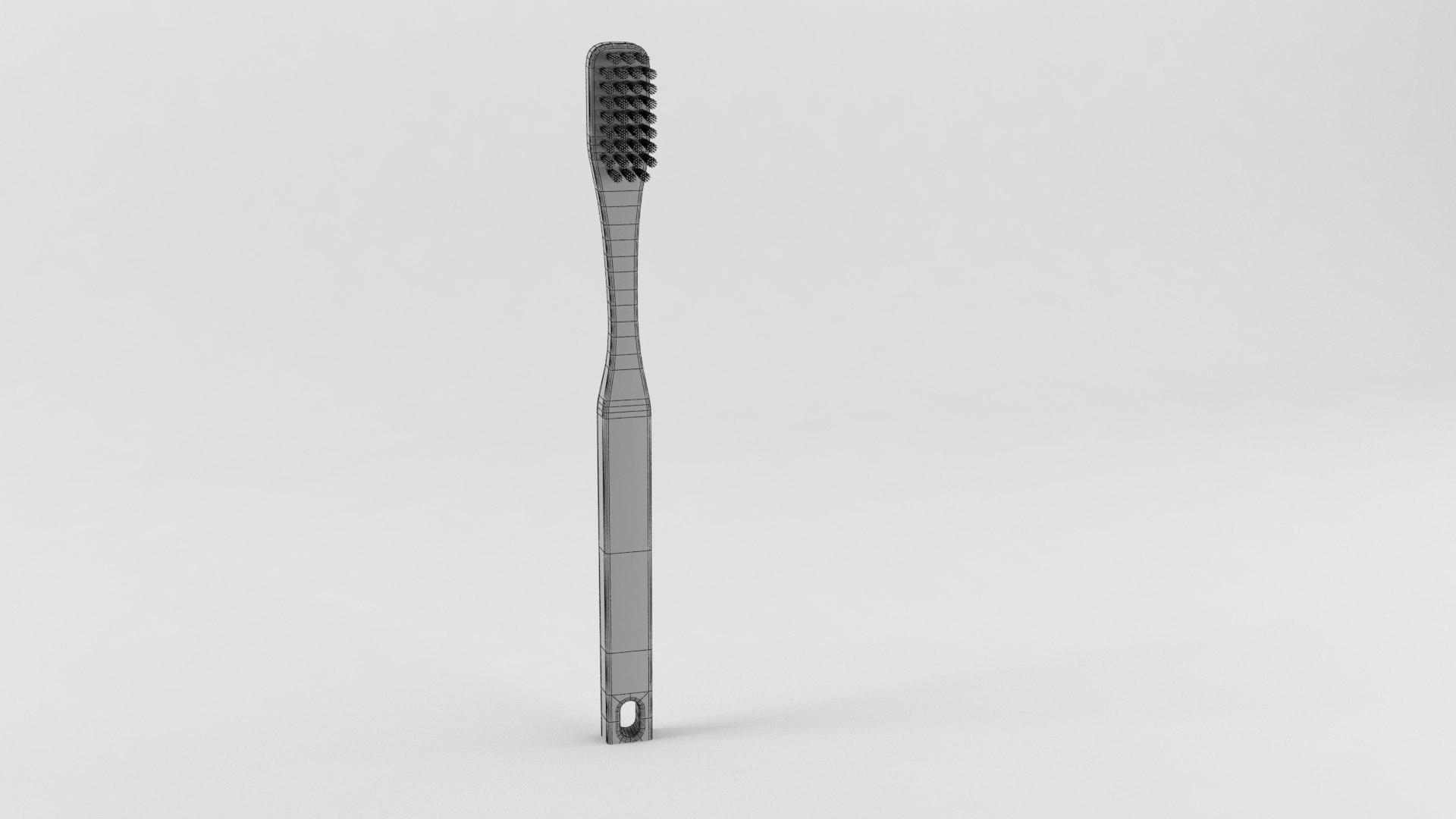 3d Model Basic Toothbrush