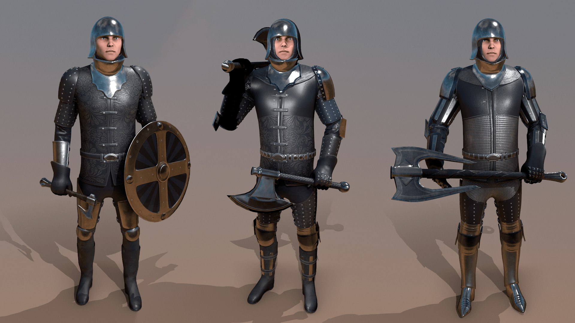 3D TAB Medieval Knights MEGA Pack - 1 - TurboSquid 2238665