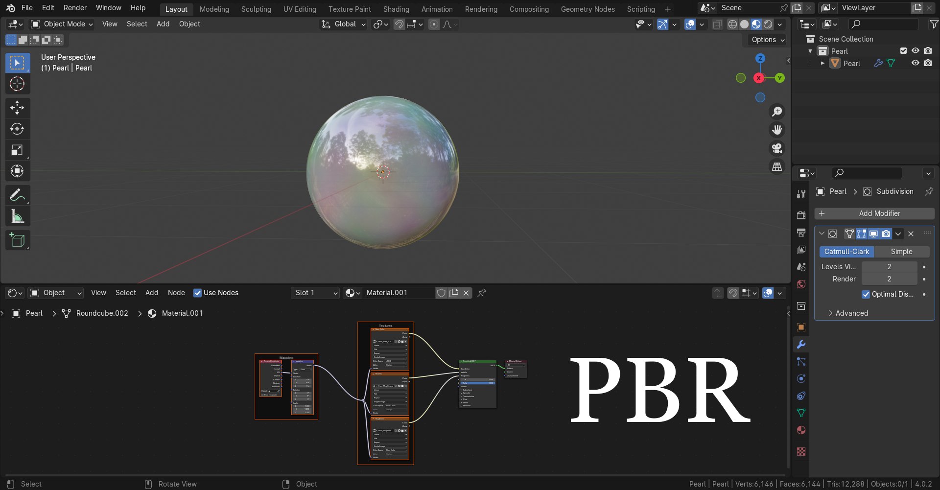 Realistic PBR Pearl Material Or Texture 3D Model - TurboSquid 2357024