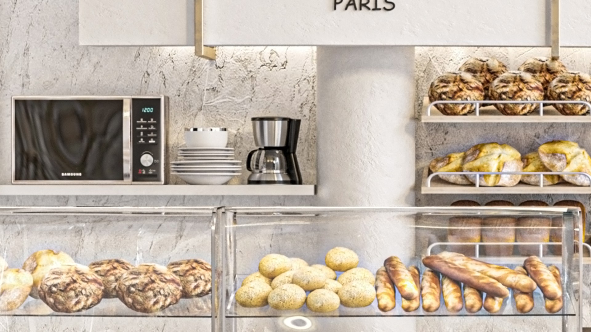 Design Project For A Cafe With Sweets And Pastries 3D Model ...