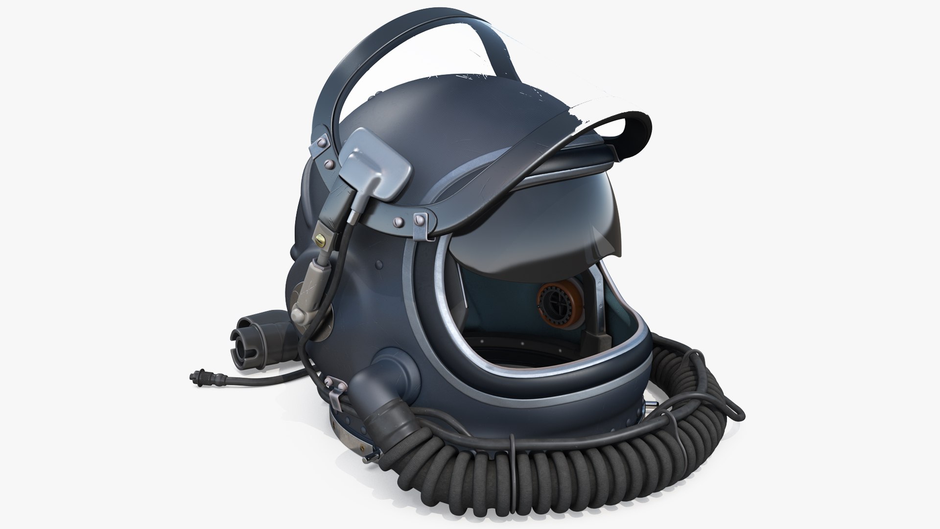 Flight Helmet Raised Visor 3D Model - TurboSquid 1585335