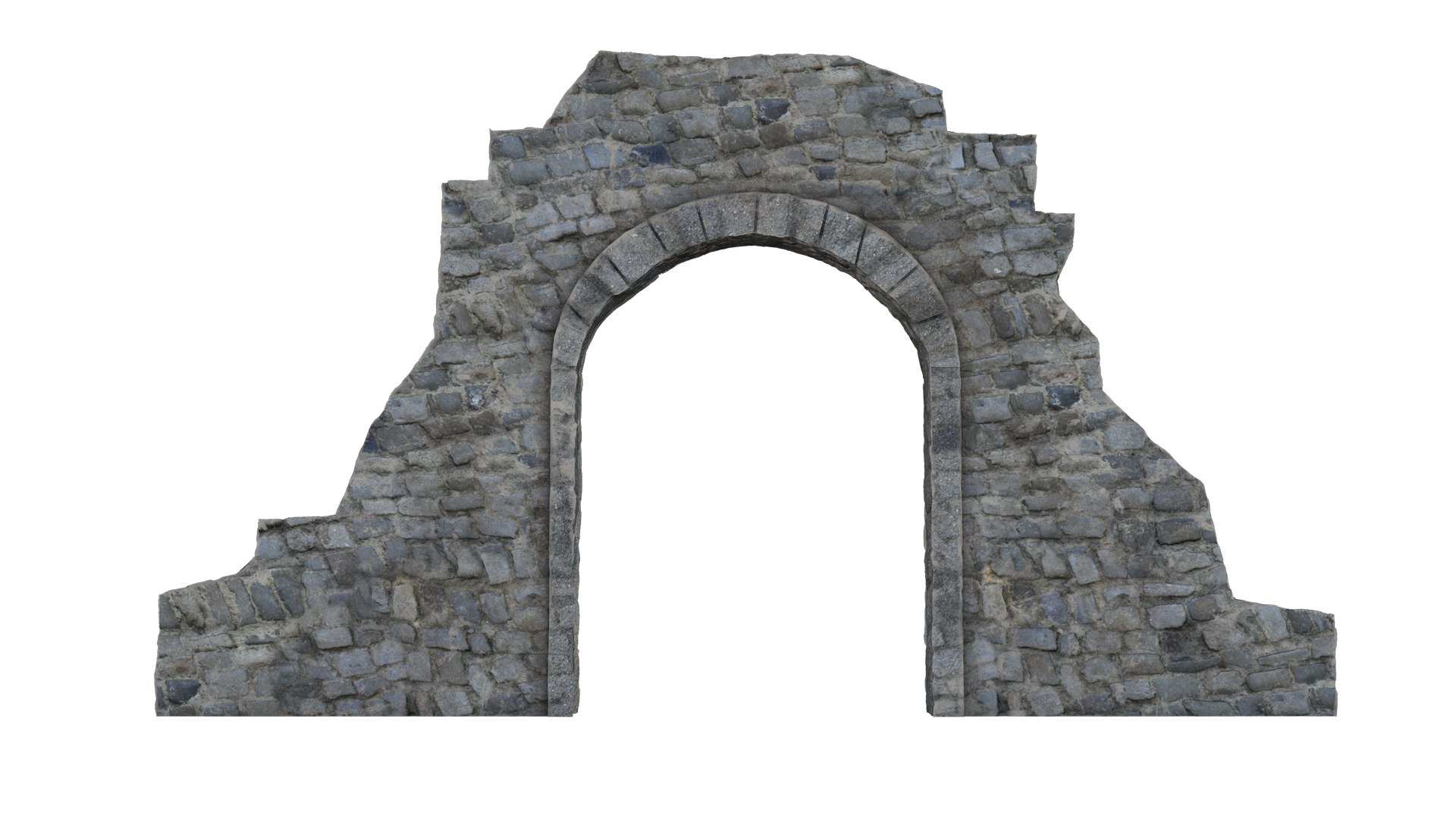 3D Old Stone Entrance - TurboSquid 1844975