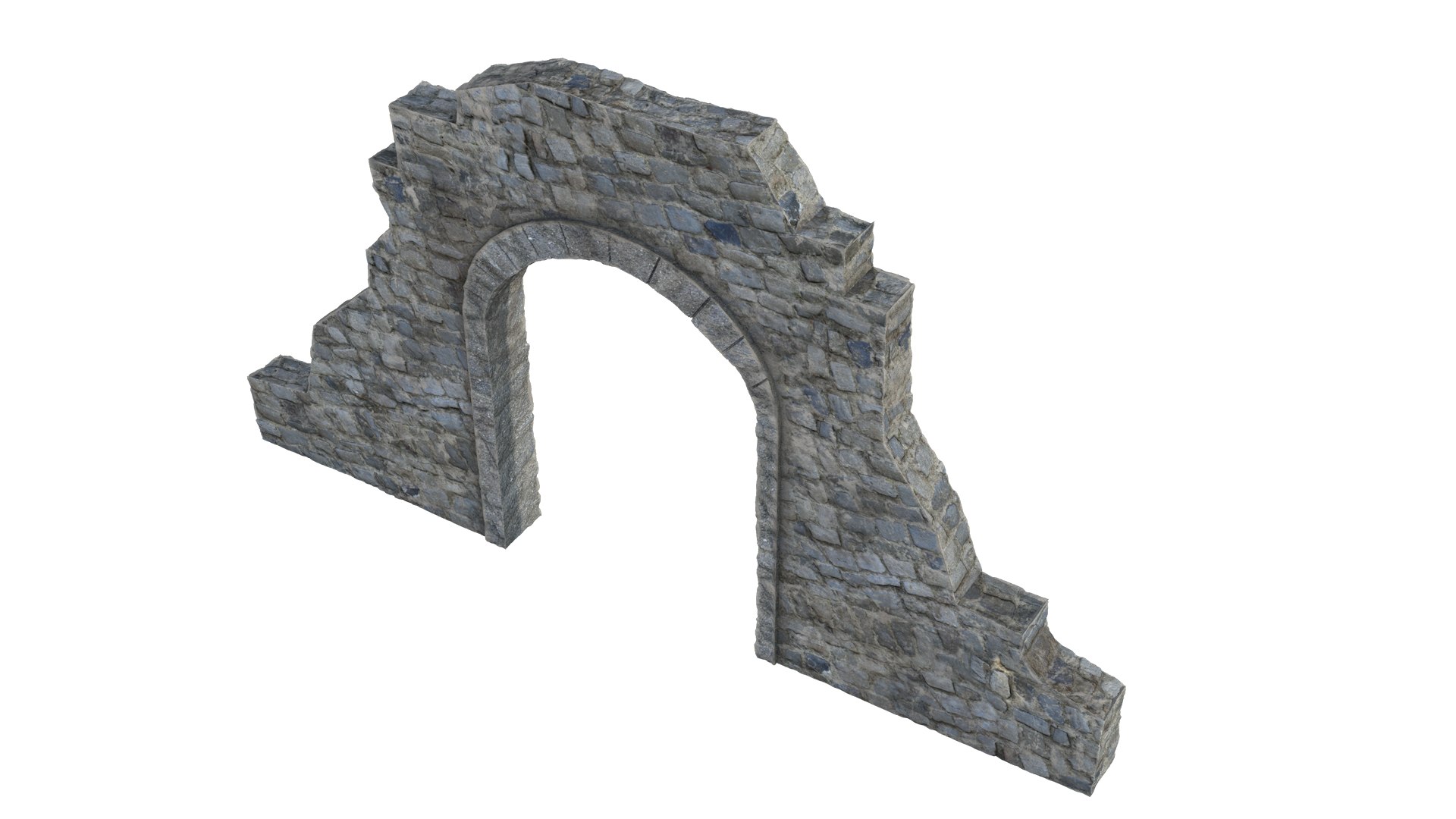 3D Old Stone Entrance - TurboSquid 1844975