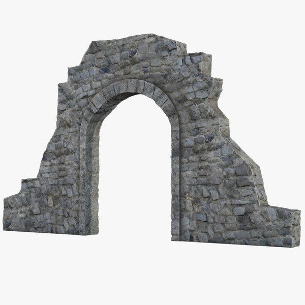 3D Old Stone Entrance - TurboSquid 1844975