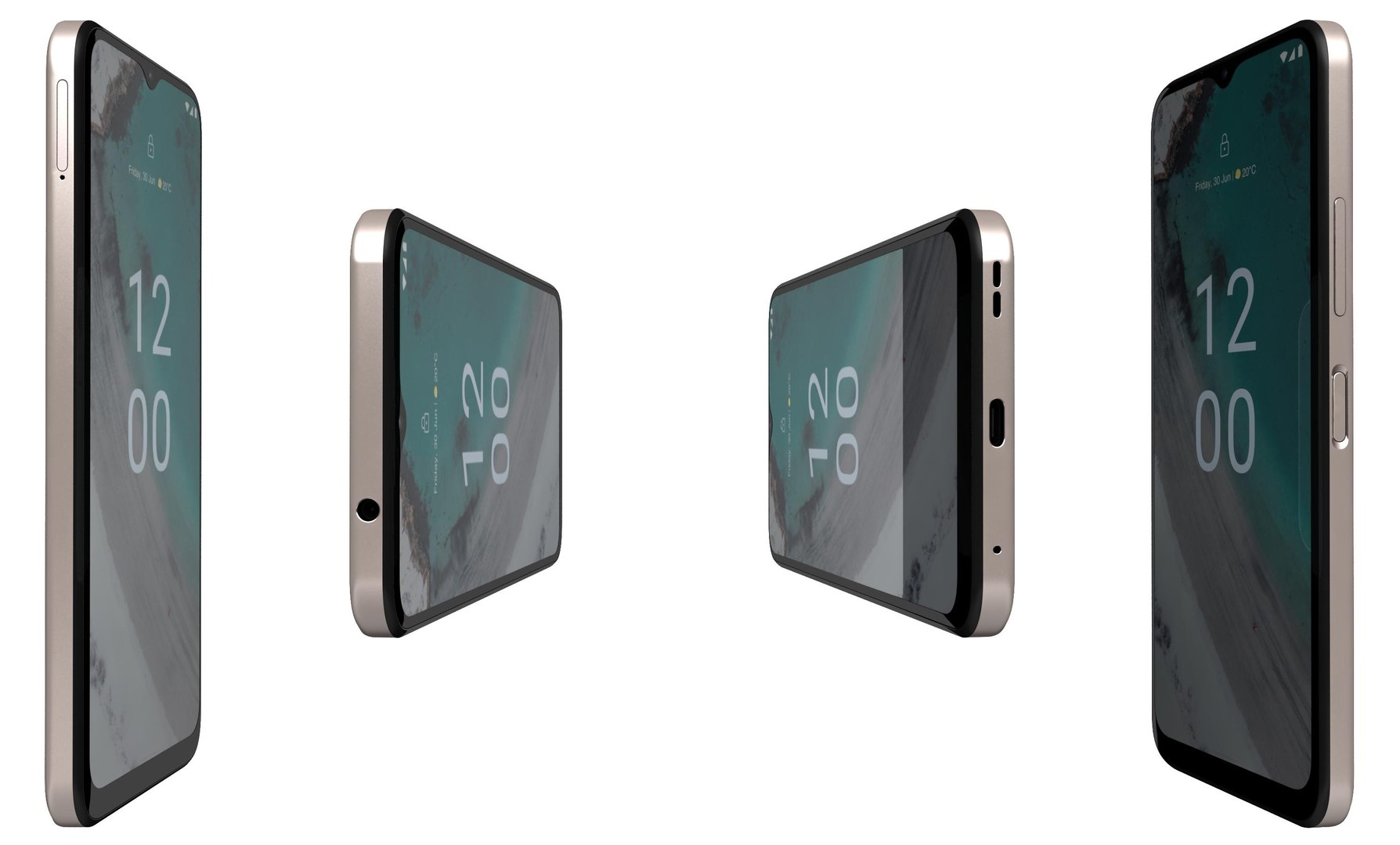 3D Nokia C32 Mint Model - TurboSquid 2070376