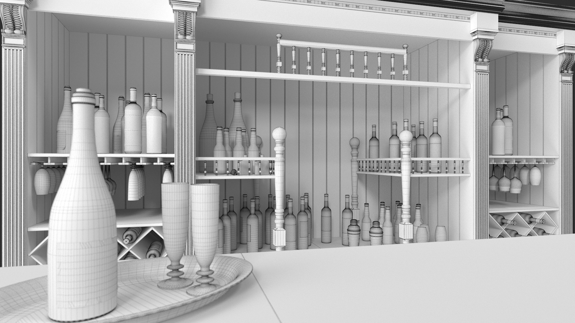 Vintage Bar Model - TurboSquid 2102534