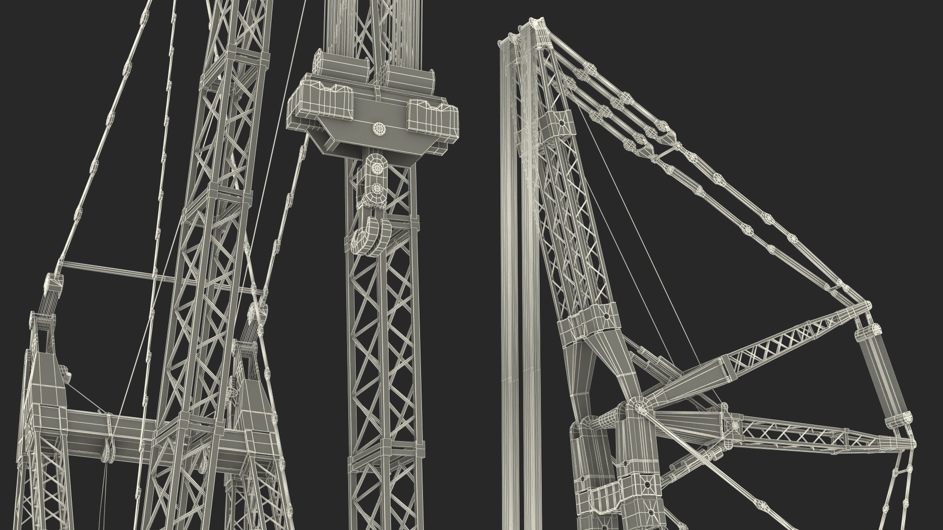 Heavy Lift Ring Crane Rigged 3D Model - TurboSquid 2202998