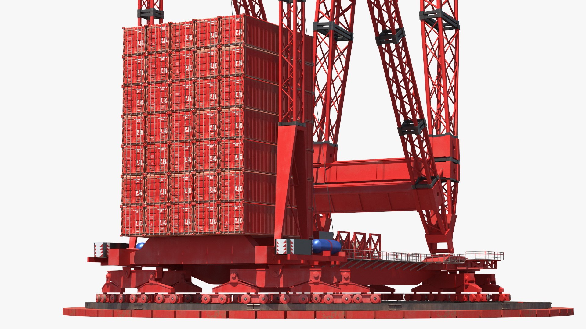 Heavy Lift Ring Crane Rigged 3D Model - TurboSquid 2202998