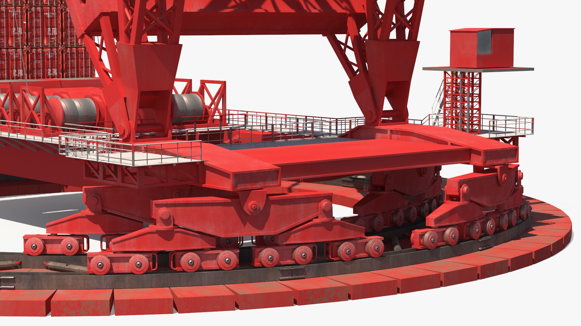 Heavy Lift Ring Crane Rigged 3D Model - TurboSquid 2202998