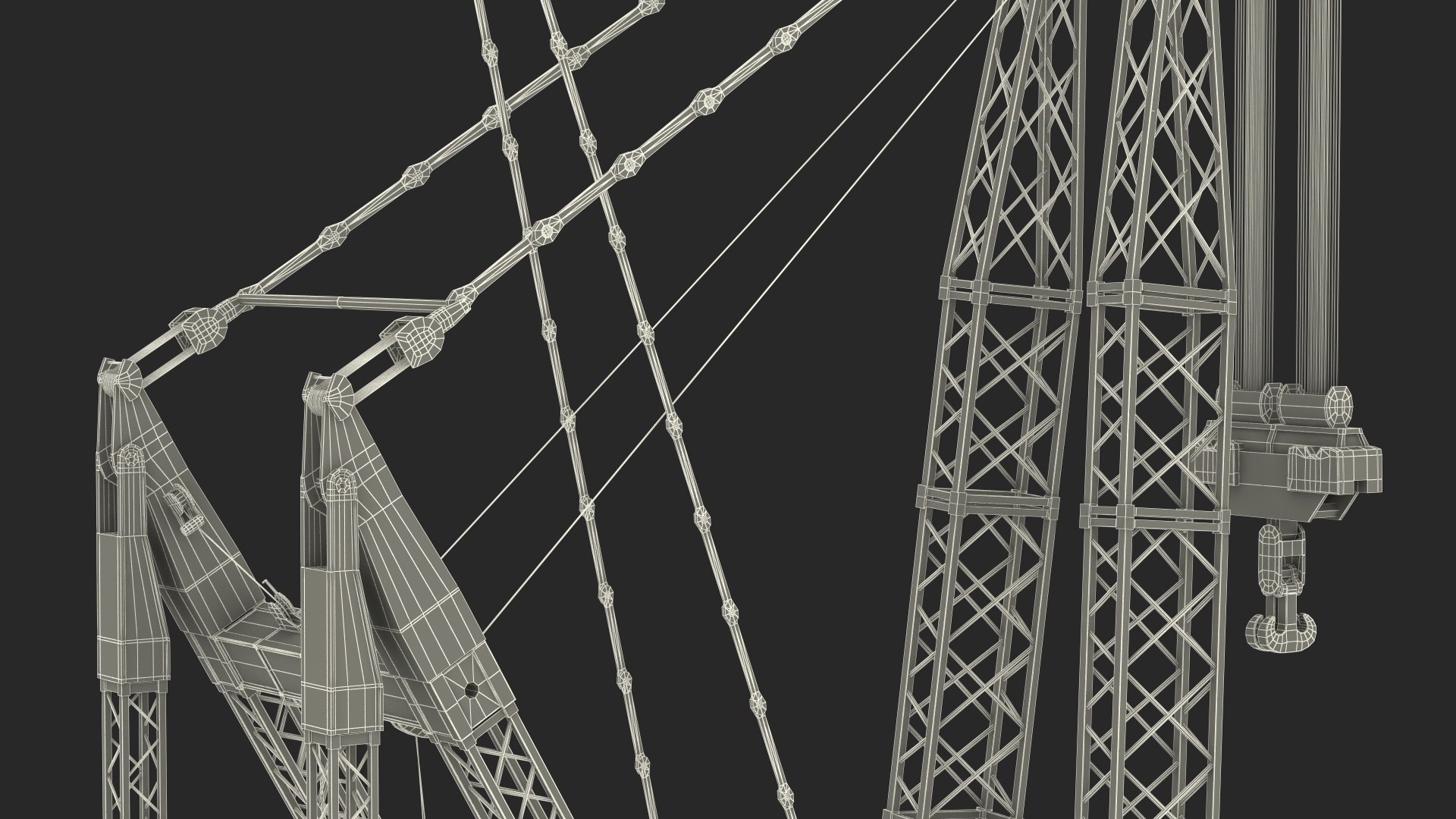 Heavy Lift Ring Crane Rigged 3D Model - TurboSquid 2202998